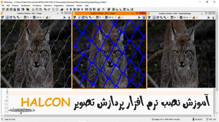 1000 پروژه پردازش تصویر با نرم افزار HALCON - تیم ویژن سیستم
